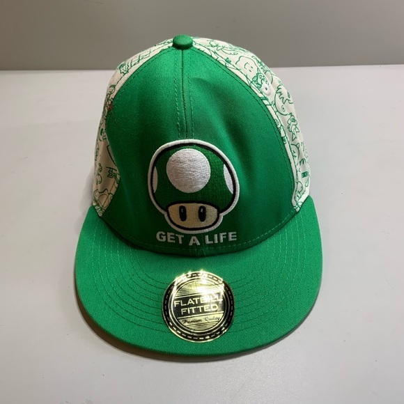 Nintendo | Accessories | Nintendo Super Mario Get A Life Mushroom Hat ...